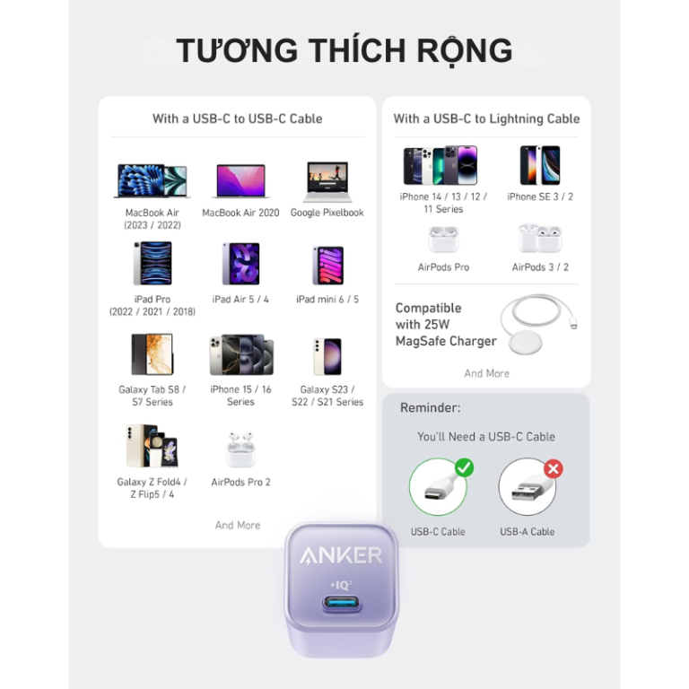 Anker A2147 - Củ sạc Anker 511 Nano 3 30W - AnkerVietNam.vn
